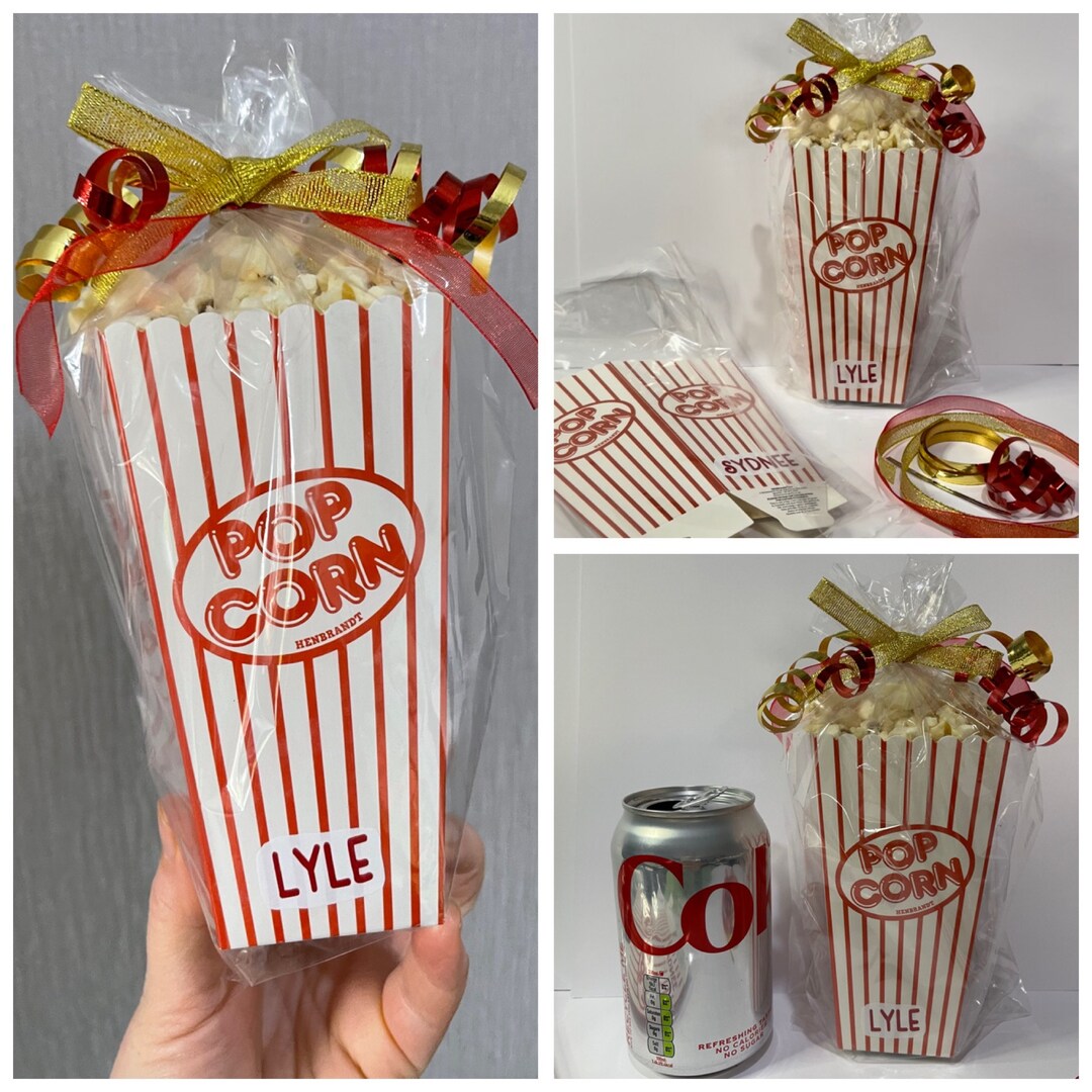 Personalised Mini Popcorn Box, Fill Yourself, Popcorn Not Included ...