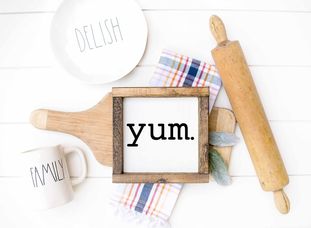 Yum Svg, Kitchen Svg, Yum Food Svg, Digital Cut Files, Instant Download ...