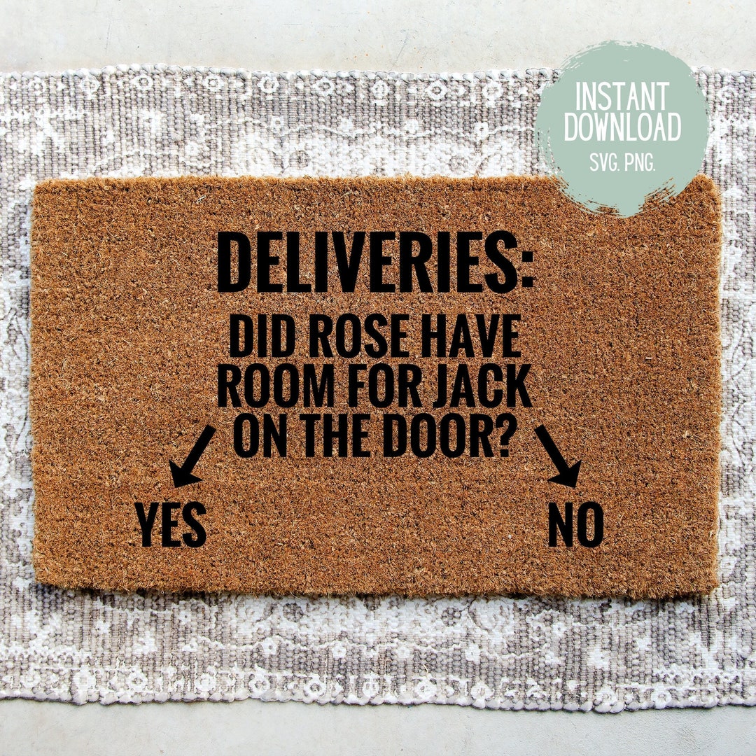Rose and Jack Titanic Doormat SVG, Titanic SVG, Funny Doormat, Instant ...