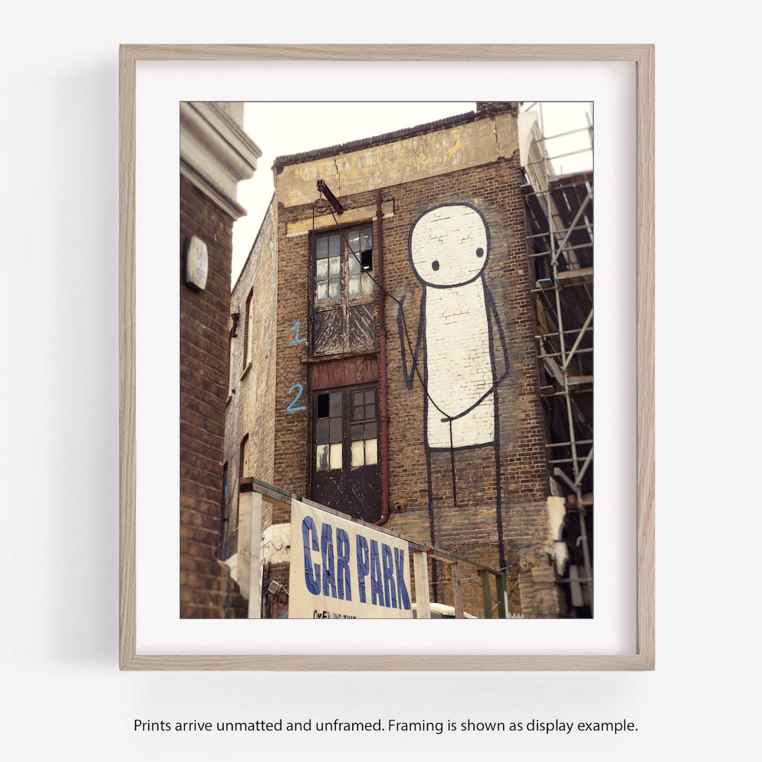 STIK Street Art Graffiti Wall Art Print, Black and White or Color ...