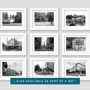 Love Park, Philadelphia Print, Black and White Photography, Philly Wall ...