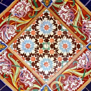 Spanish Tile Print, Set of 3 Prints, Kitchen Decor, Bathroom Decor ...