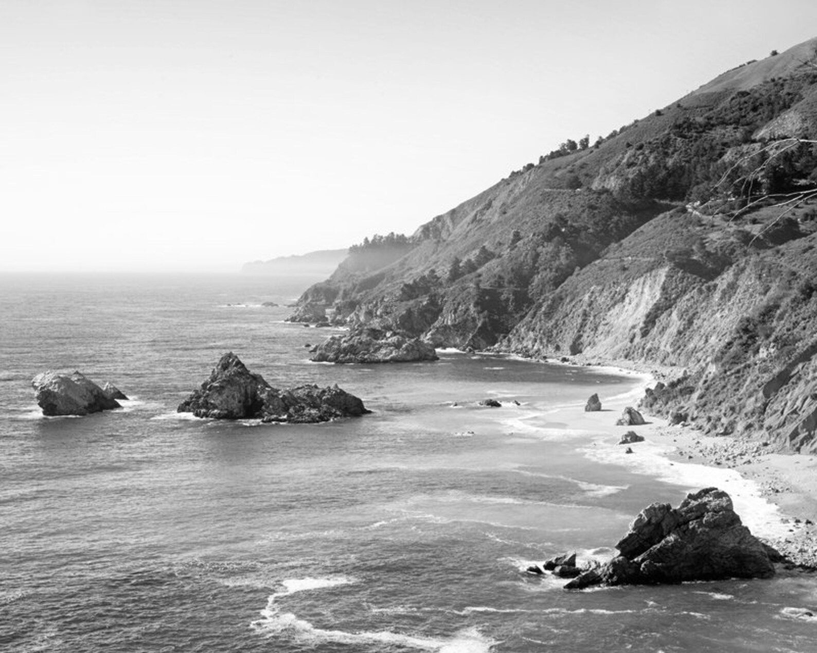 Big Sur California Coast Wall Art Print Set Pacific Coast - Etsy