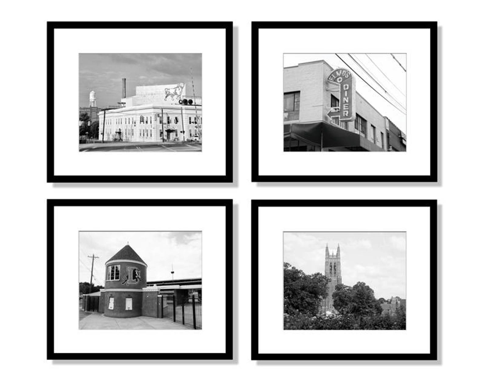 Durham NC Photo Set, Durham Photography, Black and White, Durham Bulls ...