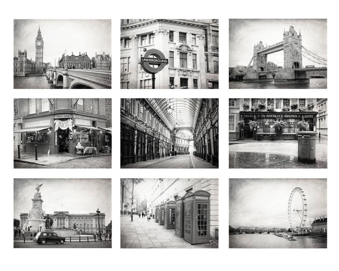 London Prints London Wall Art London Print Set Gallery - Etsy
