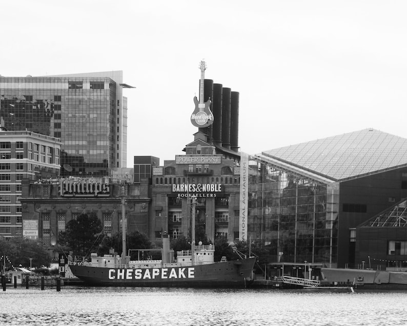 Baltimore Photography Wall Art Prints Black and White - Etsy