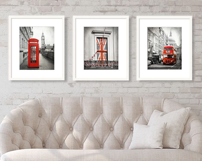 London Print Set Set of 3 Prints Black and White | Etsy