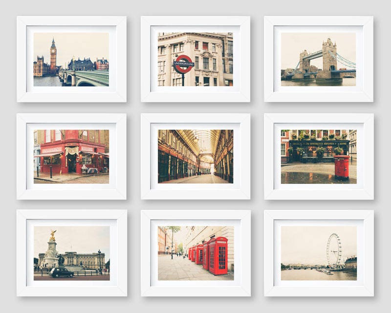 London Prints London Wall Art London Print Set Gallery - Etsy