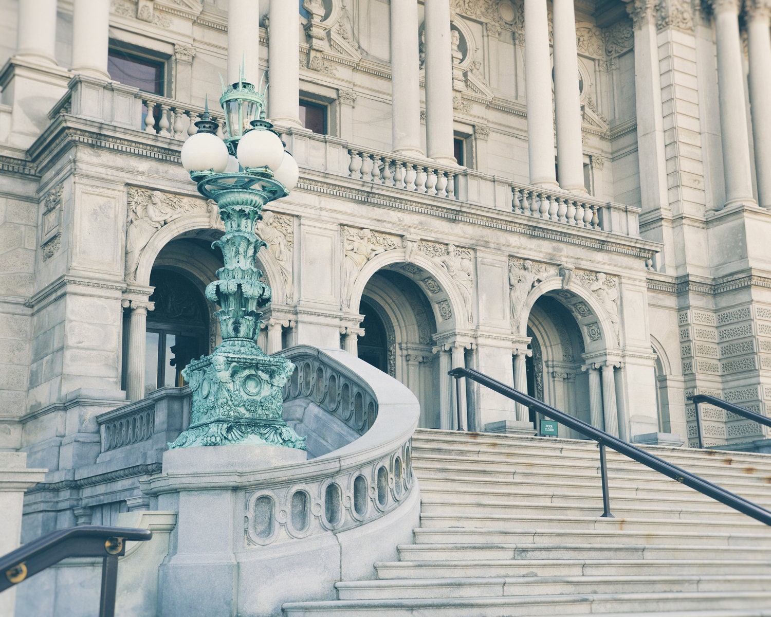 Library of Congress Steps Washington DC Art DC Wall Art | Etsy