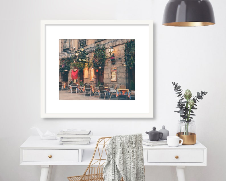 Spain, Madrid Print, Spanish Kitchen Decor, Black and White Photography ...