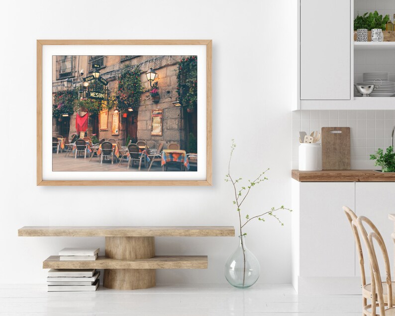 Spain, Madrid Print, Spanish Kitchen Decor, Black and White Photography ...