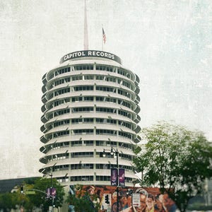 Los Angeles Photography Print, Capitol Records, Hollywood, California ...