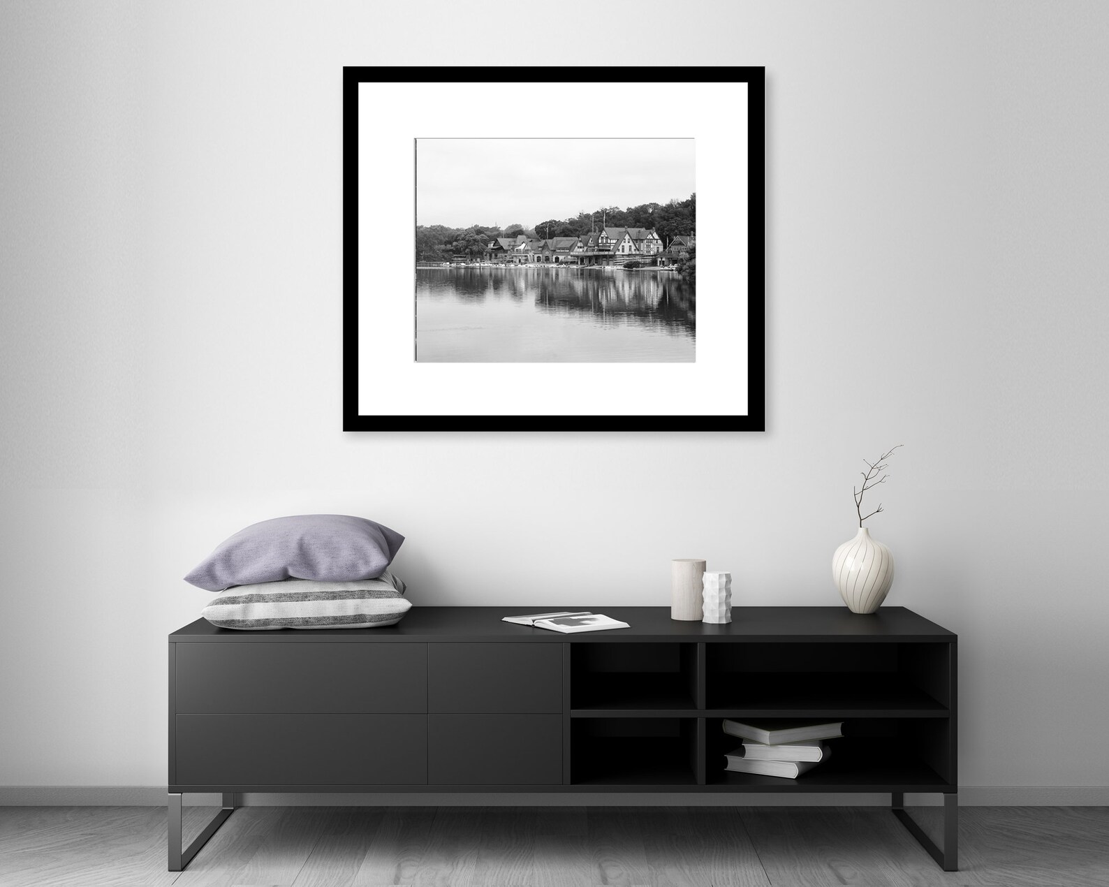 Boathouse Row, Philadelphia Print, Philly, Black and White Photography ...