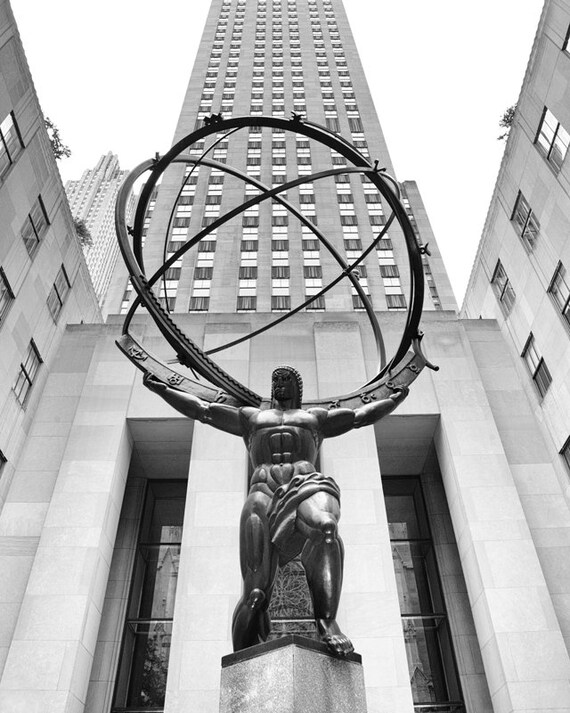 Atlas Statue Drawing