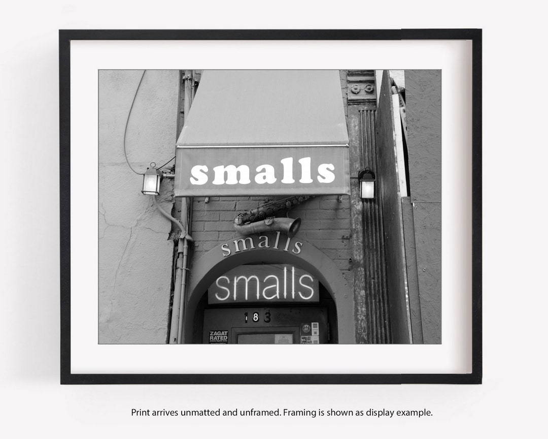 Smalls Jazz Club, New York City, Wall Art, Black and White Photography ...