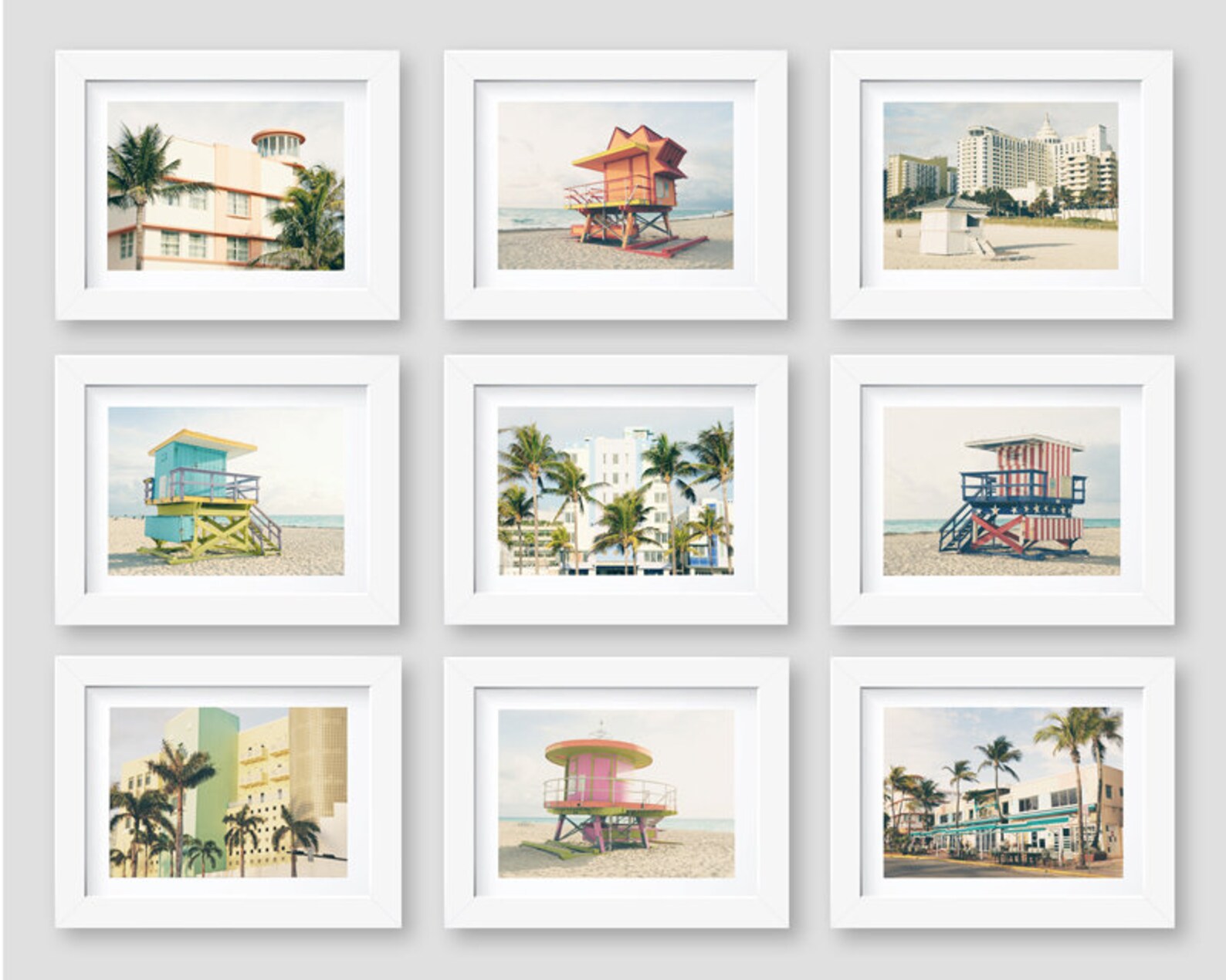 Beach Decor Miami Beach Wall Art Prints South Beach | Etsy