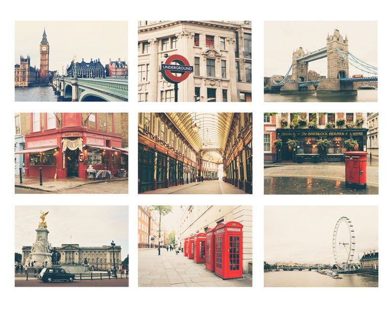 London Prints London Wall Art London Print Set Gallery - Etsy