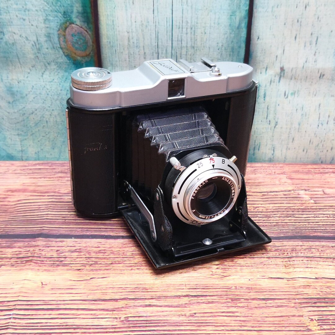 Serviced 1950s Franka Solida Jr 120 Roll Film Folding Bellows Camera ...