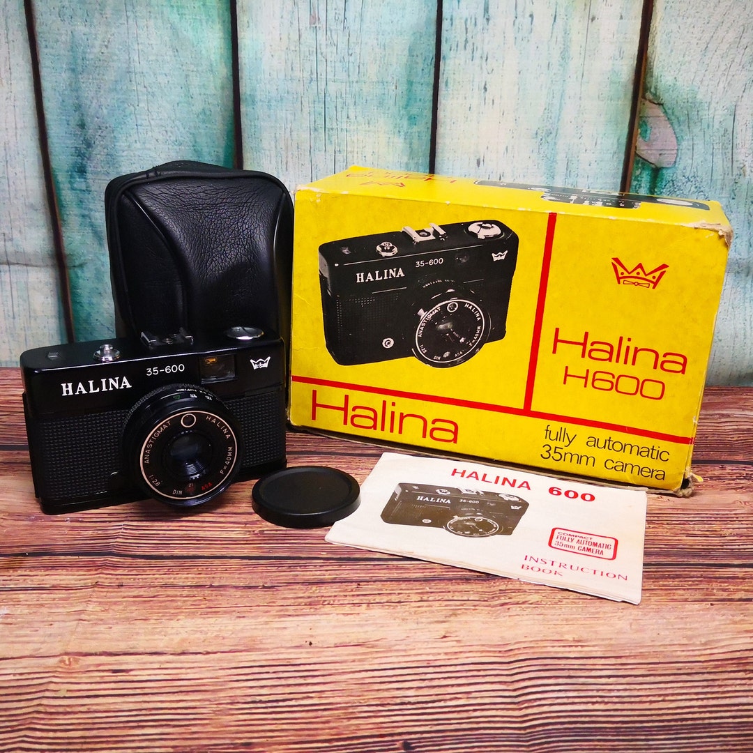 Serviced and Boxed 1970s Halina 35-600 35mm Film Camera + Case, Lens ...