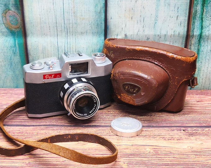 Serviced 1950s Pax Jr 35mm Film Camera - Luminor 45mm F3.5 Lens + Case ...