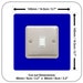 Single LIGHT SWITCH SURROUND | Square | Acrylic Back Panel or Finger ...