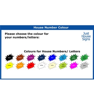 House Numbers Letters ARIAL Door Numbers Cut to Size (10, 15, 20, 25cm ...