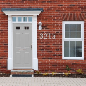 House Numbers Letters OLD ENGLISH Door Number Cut to Size (10, 15, 20 ...