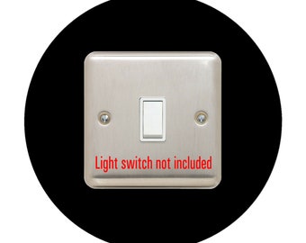 Single LIGHT SWITCH SURROUND Square Acrylic Back Panel or | Etsy UK