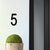 House Number 5 BAUHAUS Door Numbers in 3 Sizes 15, 20, 25cm / 5.9, 7.8 ...