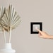 Single LIGHT SWITCH SURROUND | Square | Acrylic Back Panel or Finger ...