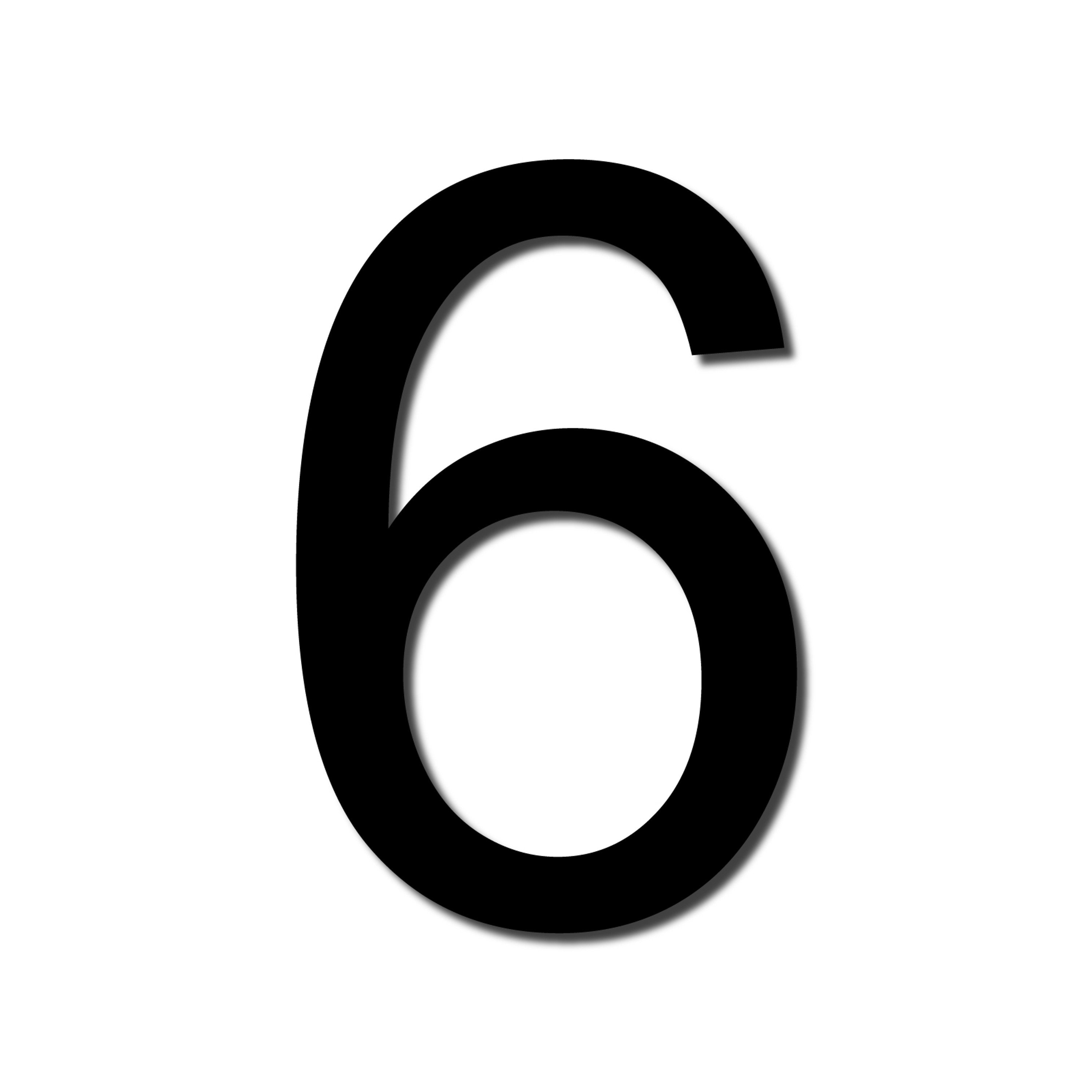 House Number 6 ARIAL Door Numbers in 3 Sizes 15 20 25cm / | Etsy