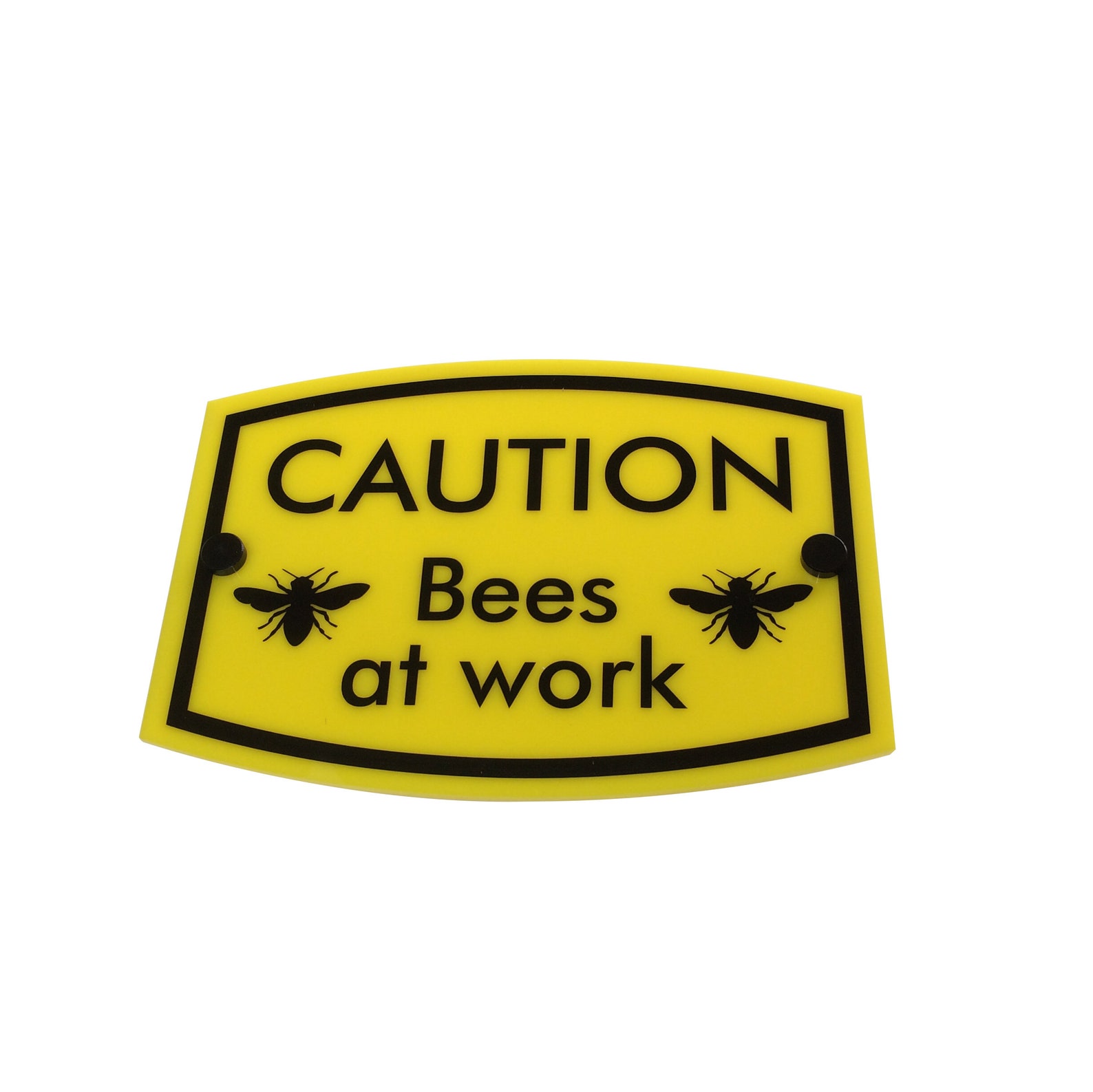 Beekeeping Warning Sign Caution Bees at Work Hive Protection | Etsy