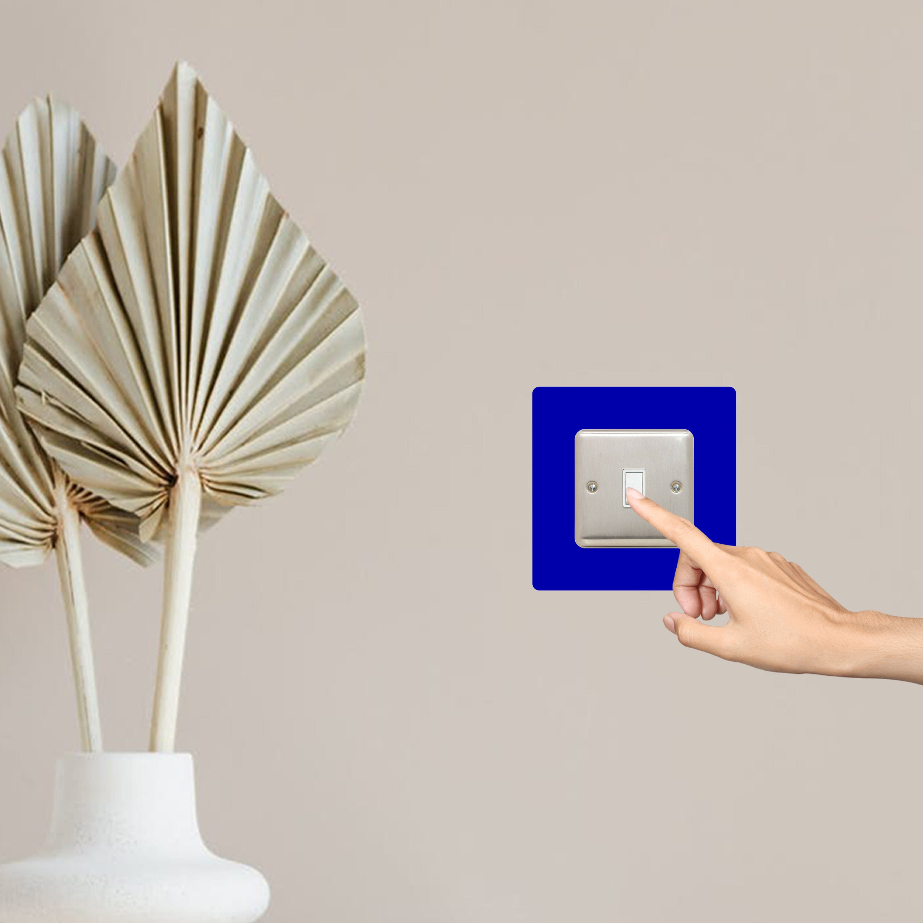 Single LIGHT SWITCH SURROUND Square Acrylic Back Panel or | Etsy UK