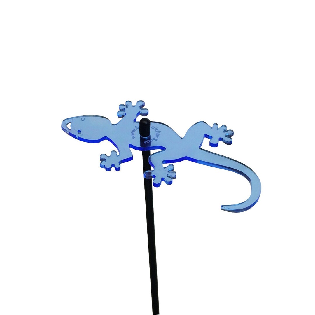 Gecko Sun Catcher Garden Stake: Balcony & Terrace Decor (75cm High ...