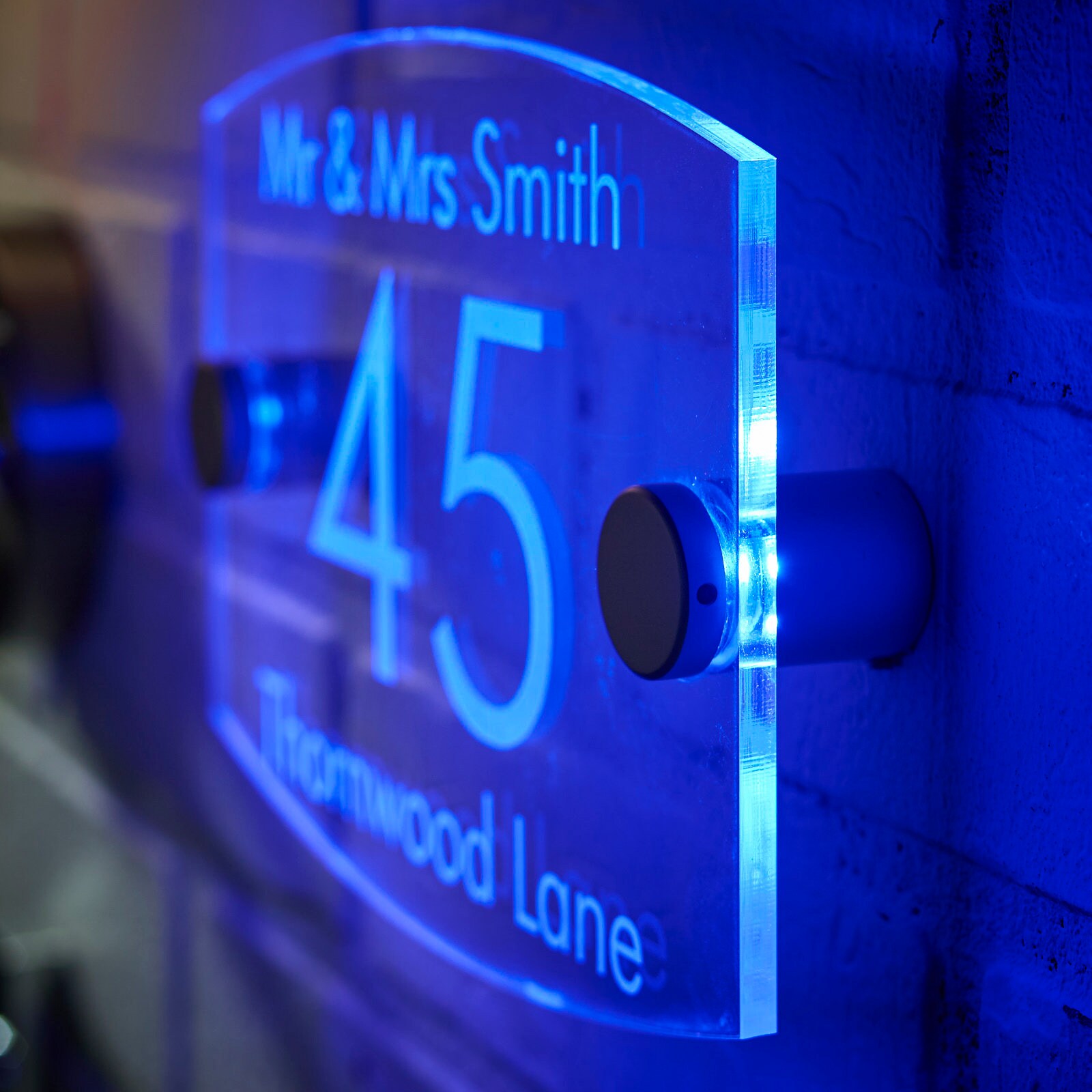 Illuminated Personalised House Sign for Front Door Bespoke to - Etsy UK