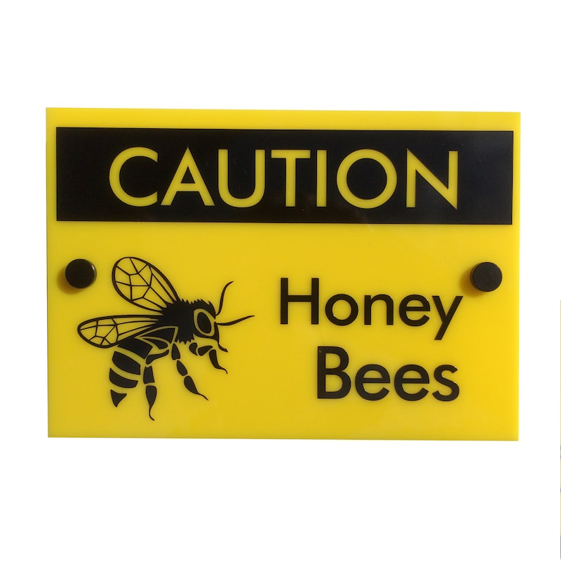 Bee Warning Sign - Etsy