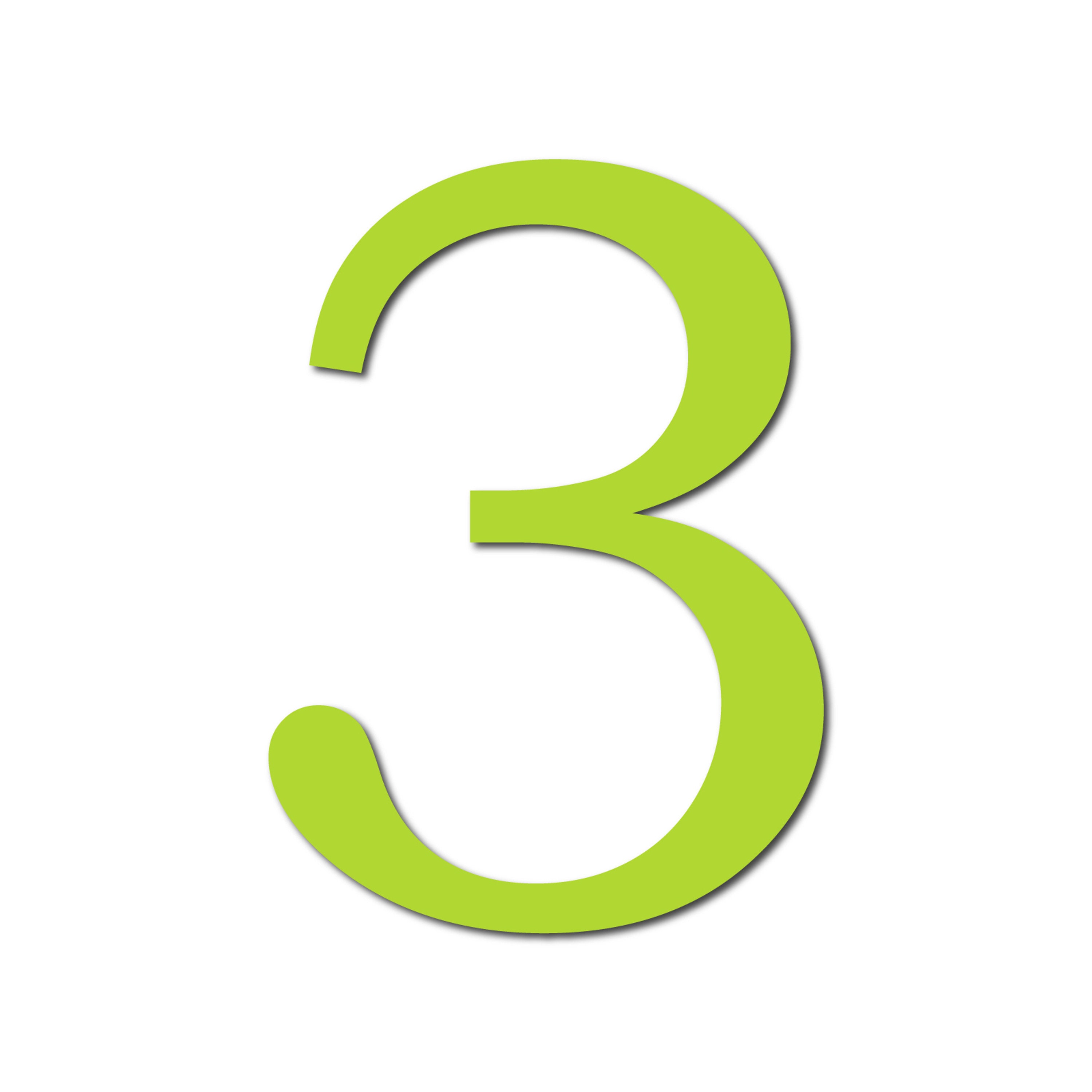 House Number 3 BOOKMAN Door Numbers in 3 Sizes 15 20 25cm / | Etsy