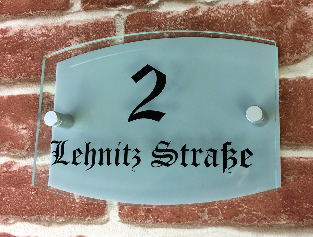 Personalised Acrylic House Sign Plaque With Custom Address Door Number ...