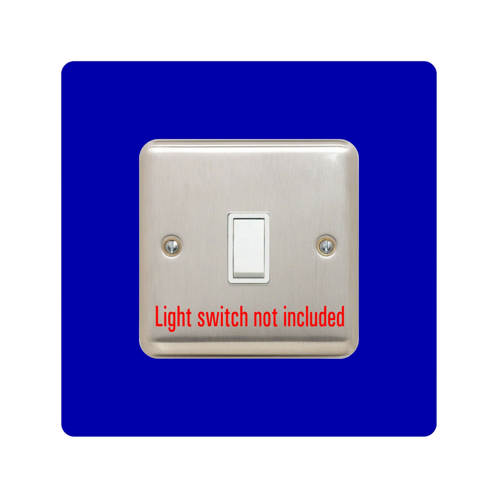 Single LIGHT SWITCH SURROUND Square Acrylic Back Panel or | Etsy UK