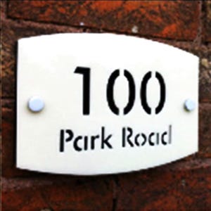 Personalised Acrylic HOUSE SIGN PLAQUE With House Number & Street Name ...