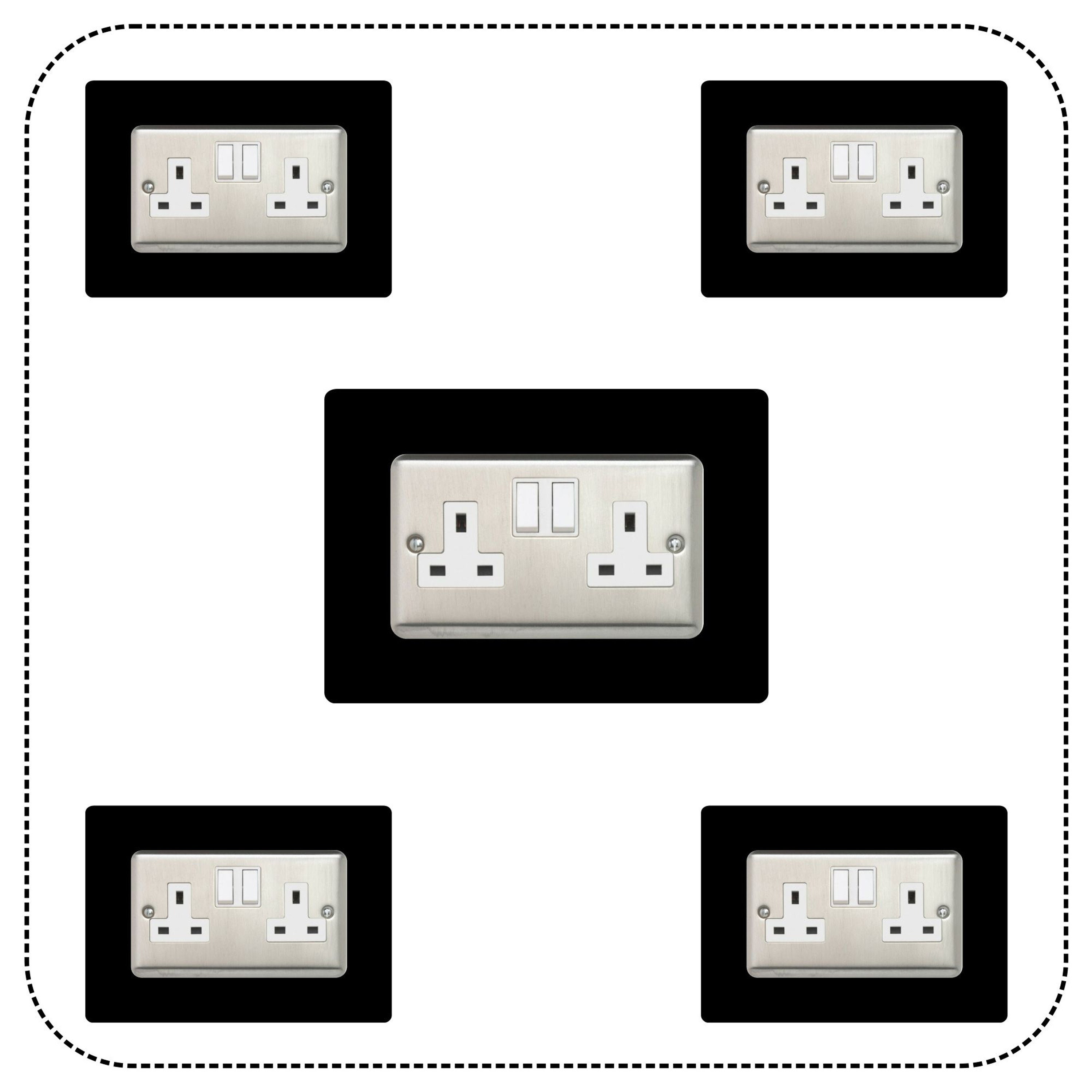 5x Double Socket Surround Acrylic Back Panel or Plate | Etsy