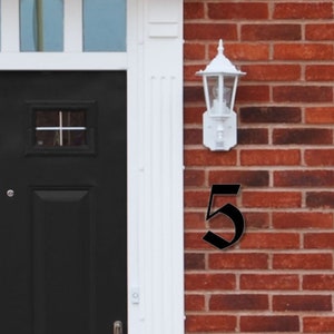 Old English Acrylic House Number: Modern Floating Door Sign, Choose ...