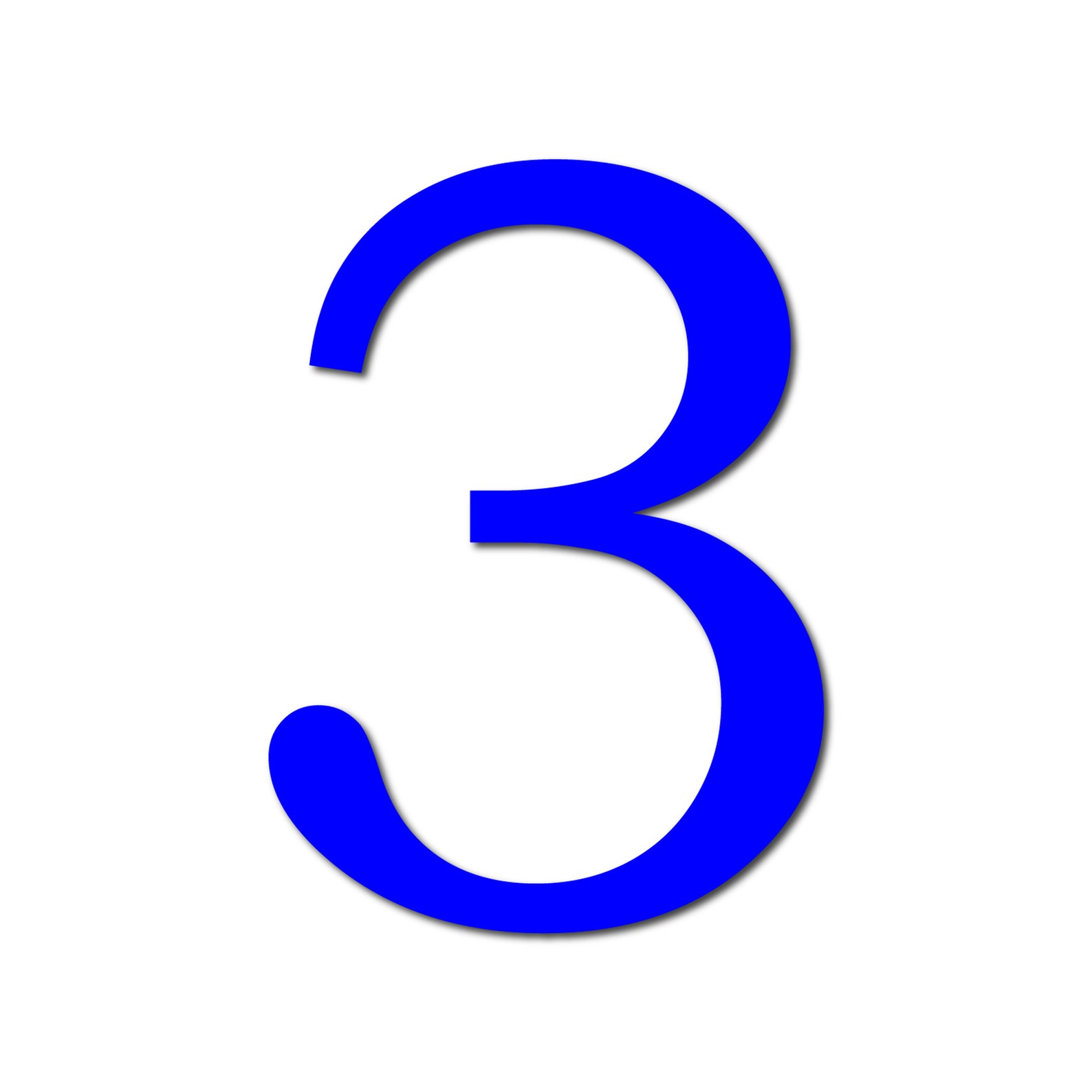 House Number 3 BOOKMAN Door Numbers in 3 Sizes 15 20 25cm / | Etsy