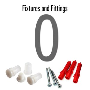 House Numbers Letters ARIAL Door Numbers Cut to Size (10, 15, 20, 25cm ...