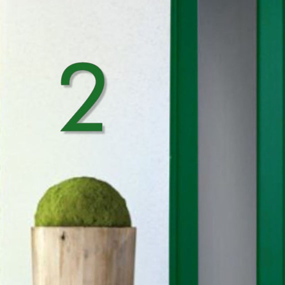 House Number 2 FUTURA Door Numbers 3 Sizes 15 20 25cm / - Etsy