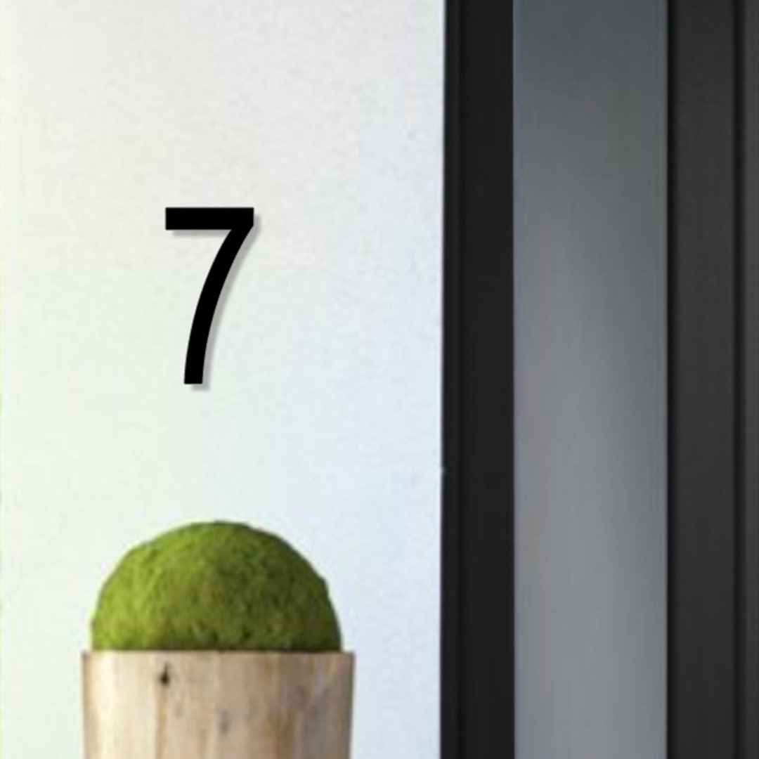 House Number 7 ARIAL Door Numbers 3 Sizes 15 20 25cm / 5.9 - Etsy UK