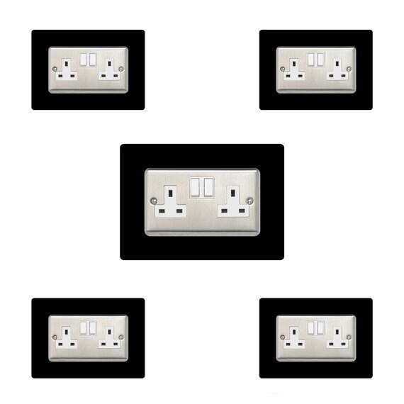 5x Double Socket Surround Acrylic Back Panel or Plate - Etsy