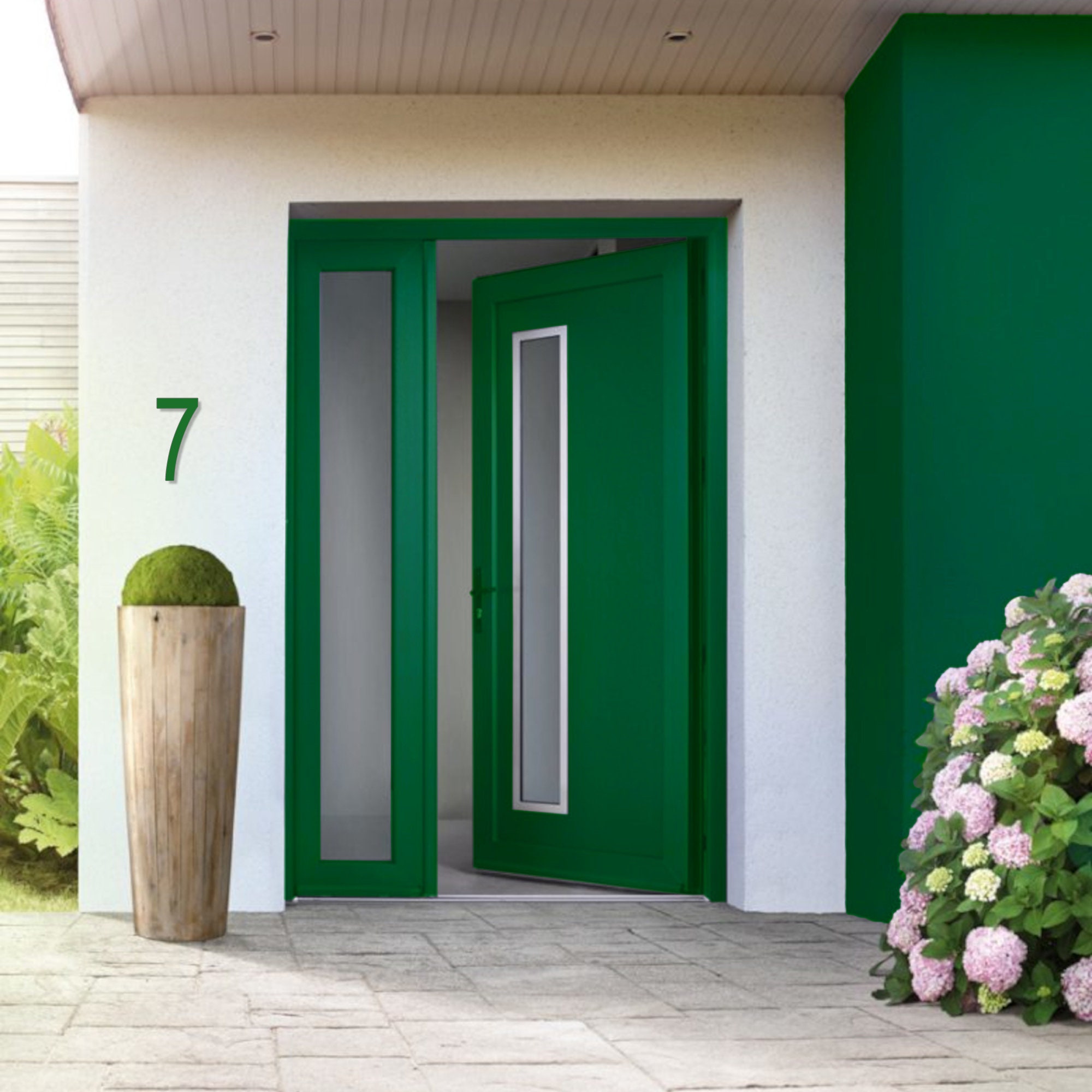 House Number 7 ARIAL Door Numbers 3 Sizes 15 20 25cm / 5.9 - Etsy UK