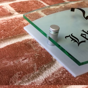 Personalised Acrylic House Sign Plaque With Custom Address Door Number ...