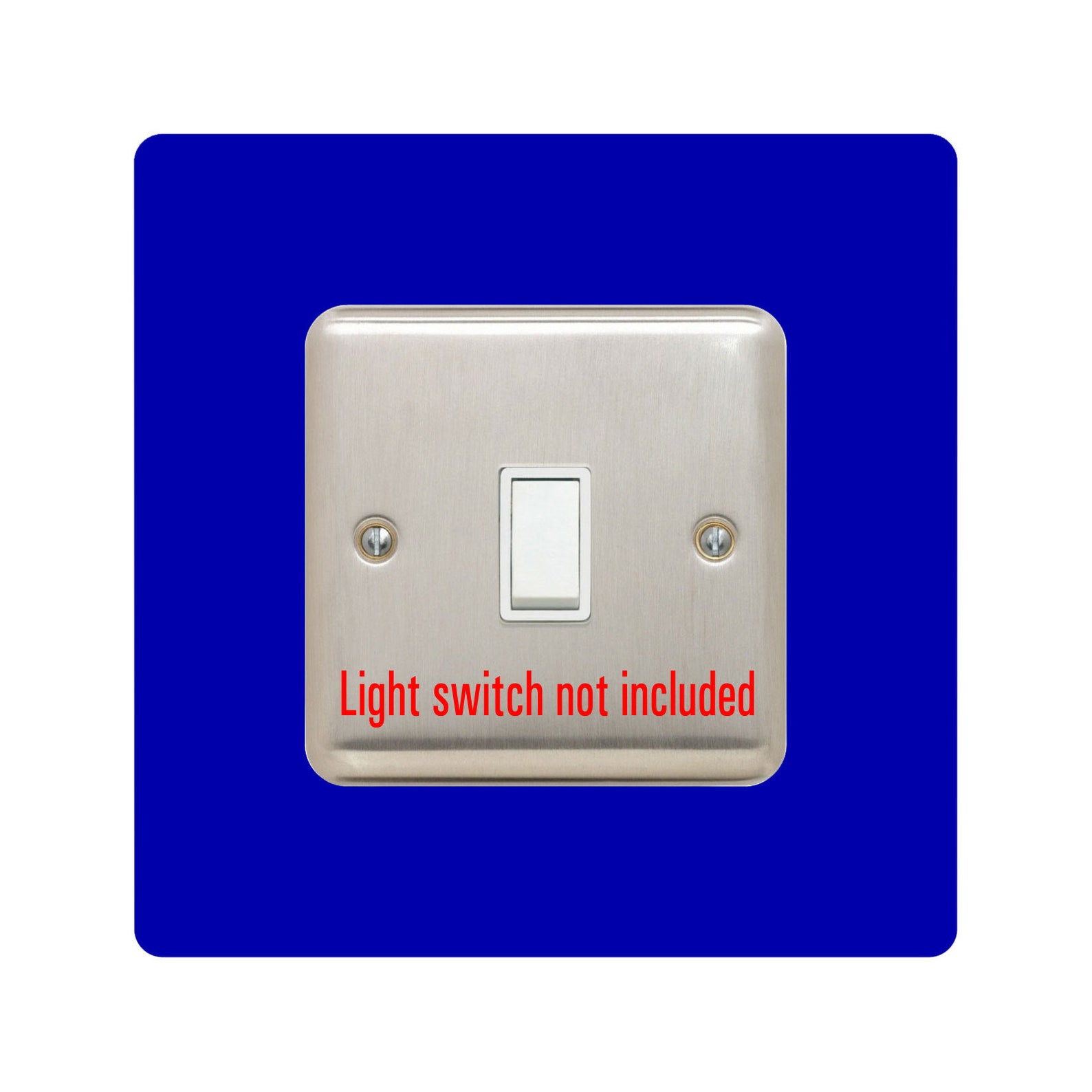 Single LIGHT SWITCH SURROUND Square Acrylic Back Panel or - Etsy UK